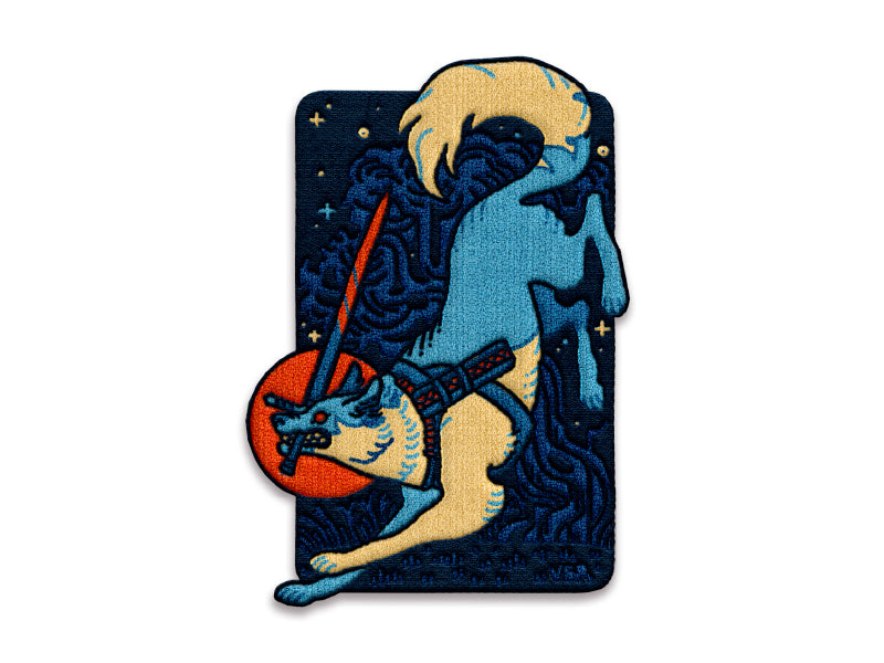 Scurry Wolf Patch – Stout Stoat Press